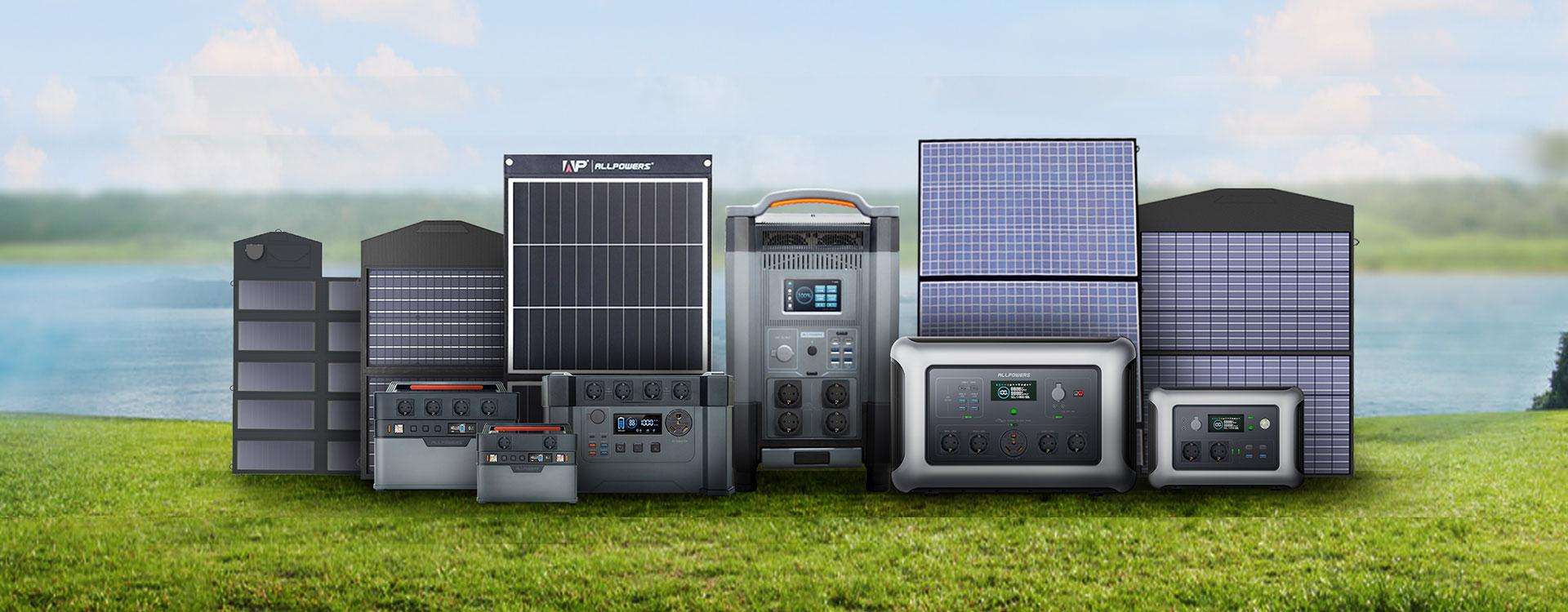 ALLPOWERS : Stations, batteries and solar panels